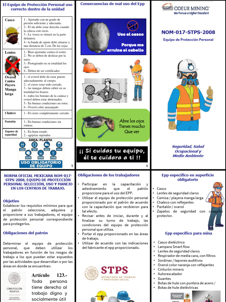 Guía de Uso de EPP en el Trabajo | PDF