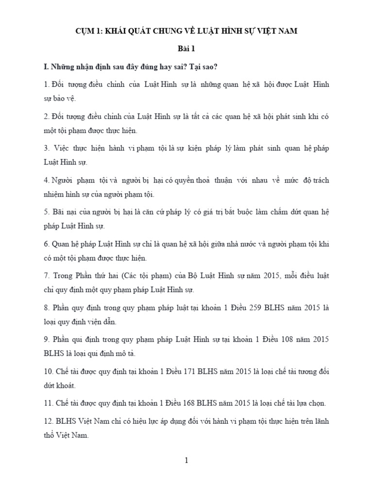 CỤM 1 - Những Vấn Đề Chung LHS | PDF
