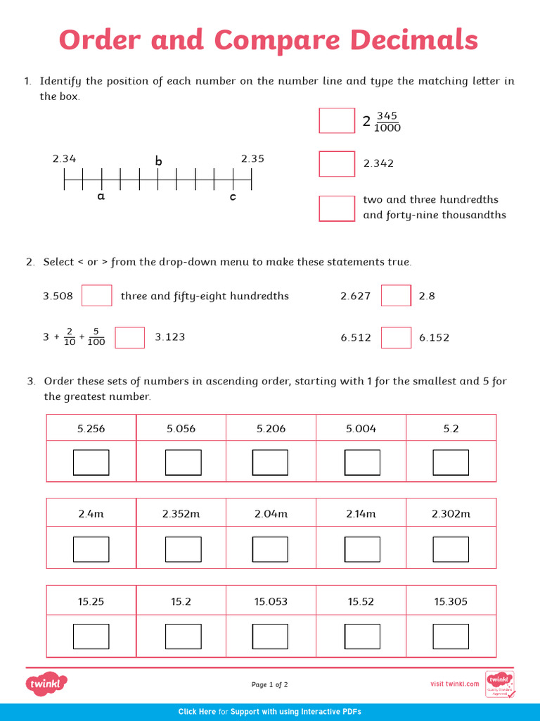 T M 34214 Interactive PDF Y5 White Rose Spring Block 3 Decimals and ...