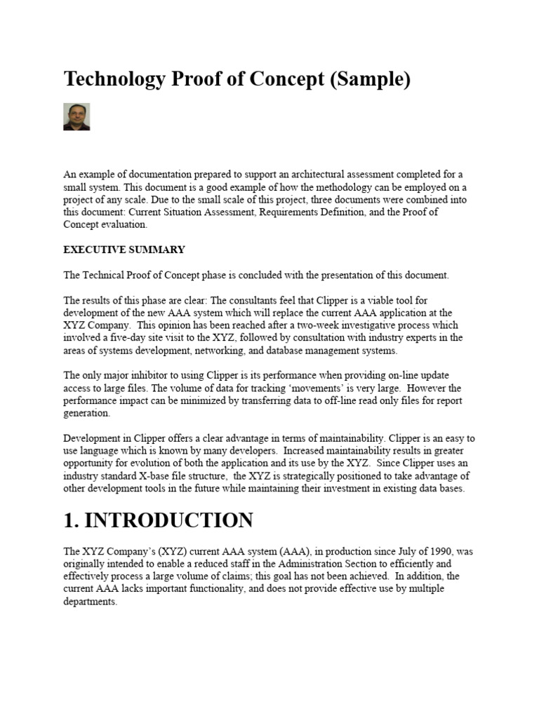 Technology Proof of Concept | PDF | Databases | Computer Network
