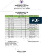 Class Program Grade 6 SY.2024 2025 | PDF | Government | Philippines