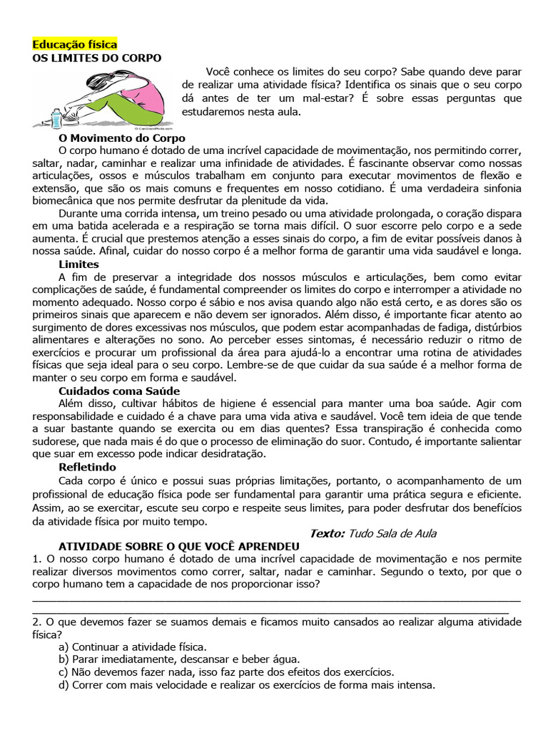 Educação Fisica 33 Cópias | PDF | Corpo humano