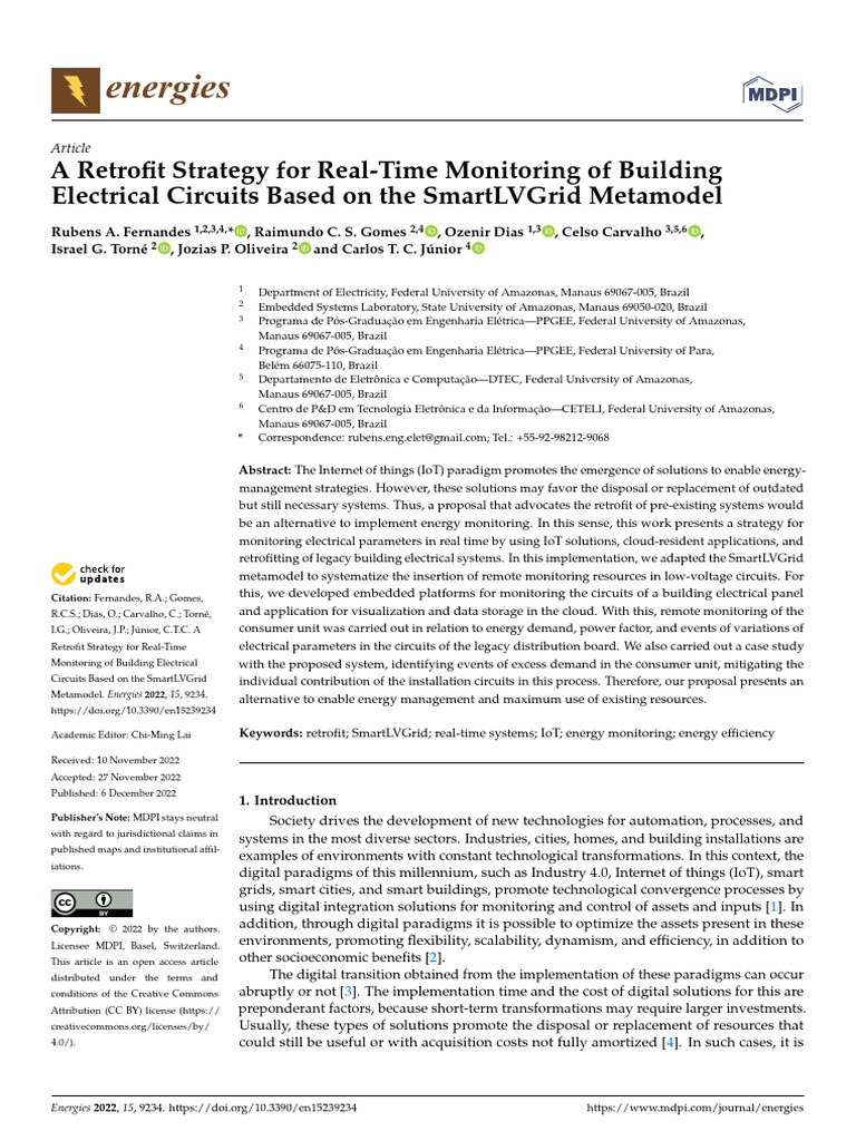 A Retrofit Strategy For Real Time Monitoring of Building Electrical ...