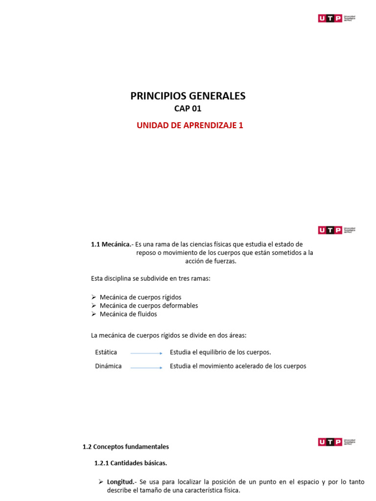 S01_s1 - Material Semana 01 - Generalidades, Vectores fuerza | PDF | Fuerza | Vector Euclidiano