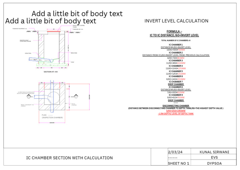 Evs Ic Chamber Calculation | PDF | Building Materials | Building ...