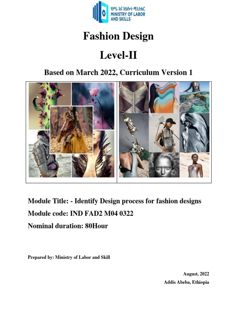 M04-Design Process For Fashion Design | PDF | Pencil | Drawing