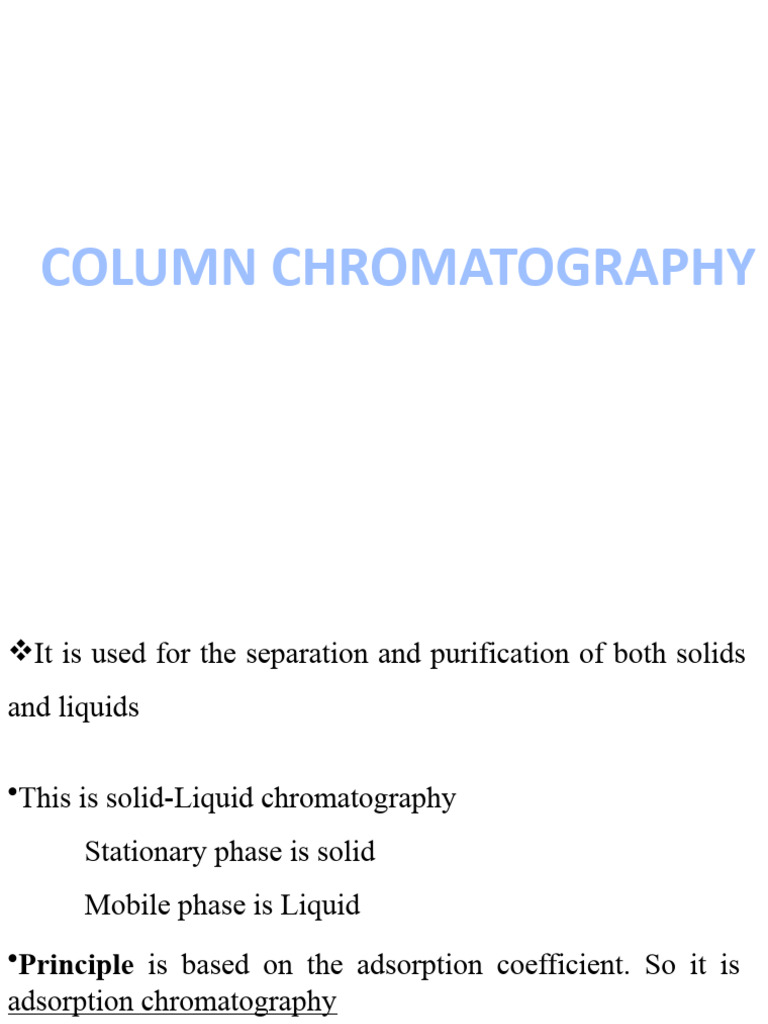 Column Chromatography | PDF