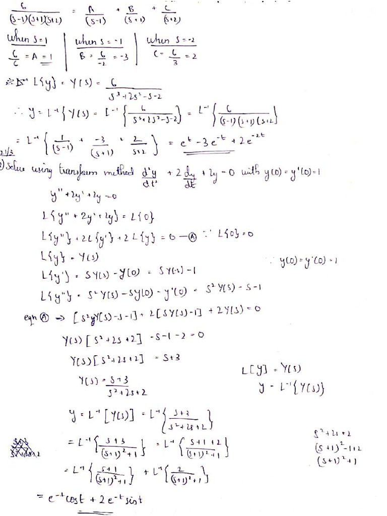 Laplace transforms mathematics | PDF Laplace transforms mathematics | PDF
