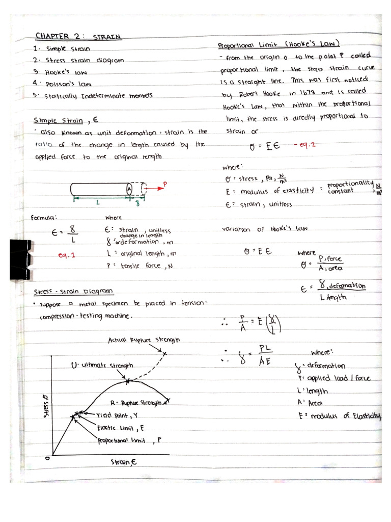 Part 5. Simple Strain and Examples. | PDF