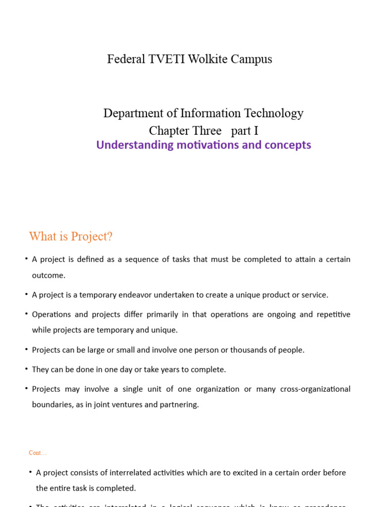 Chapter Three Part I | PDF | Project Management | Computer Security