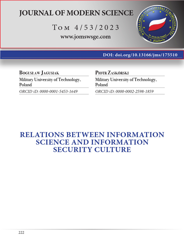 Relations Between Information Science And Informat Pdf Information 5445