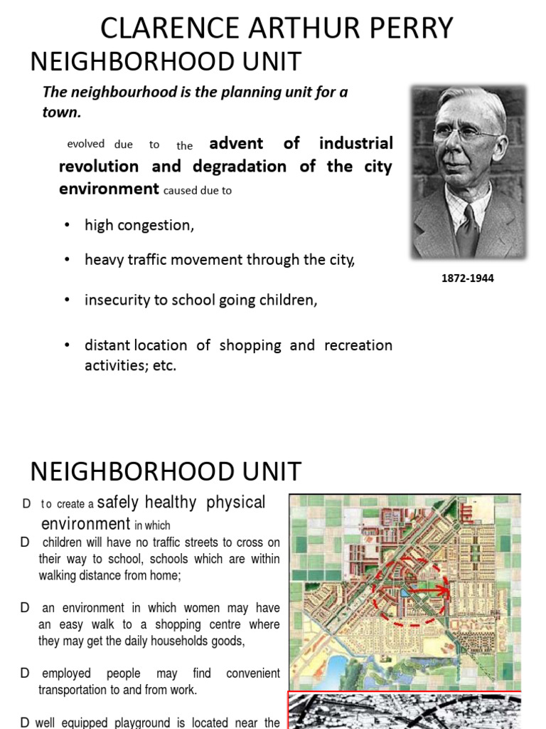Clarence Arthur Perry | PDF | Neighbourhood | Planning