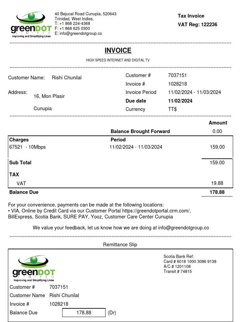 Key Greendot Template | Download Free PDF | Invoice | Value Added Tax