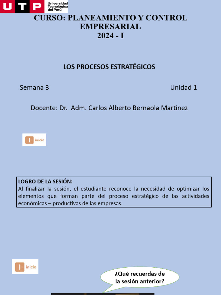 S03 Los Procesos Estratégicos | PDF | Business | Economias