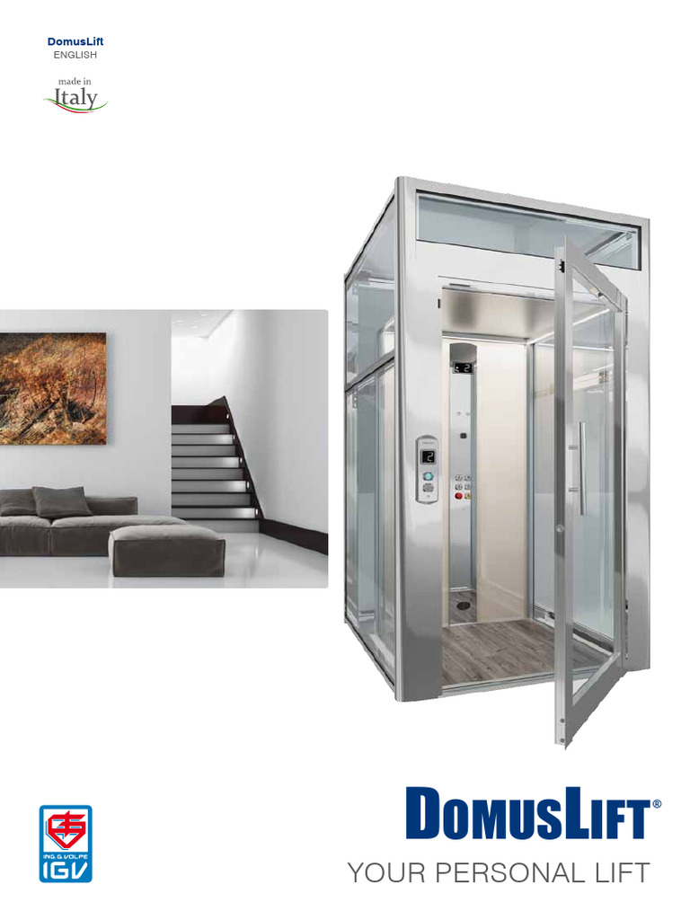 IGV DomusLift ENG | PDF | Door | Elevator
