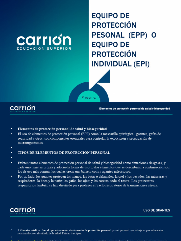 Epp y Eppi | PDF | Esterilización (Microbiología)