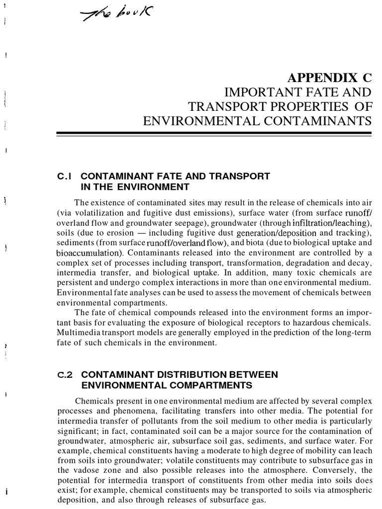 Environmental Fate | PDF | Solubility | Surface Runoff Environmental Fate | PDF | Solubility | Surface Runoff