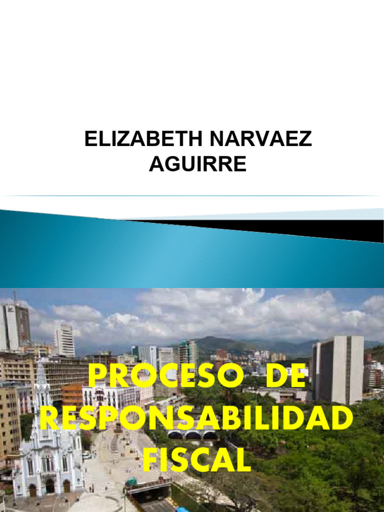 Proceso de Responsabilidad Fiscal - Elizabeth Narvaez | PDF | Fiscal ...