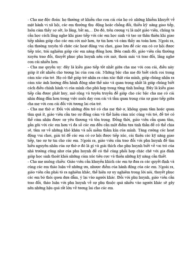 KLSP Các Kiểu Giao Tiếp | PDF