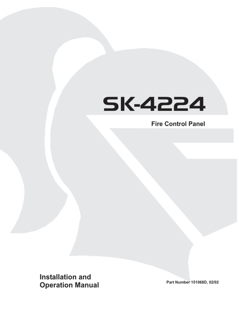 Installation and Operation Manual: Fire Control Panel | PDF | Alternating Current | Electrical ...