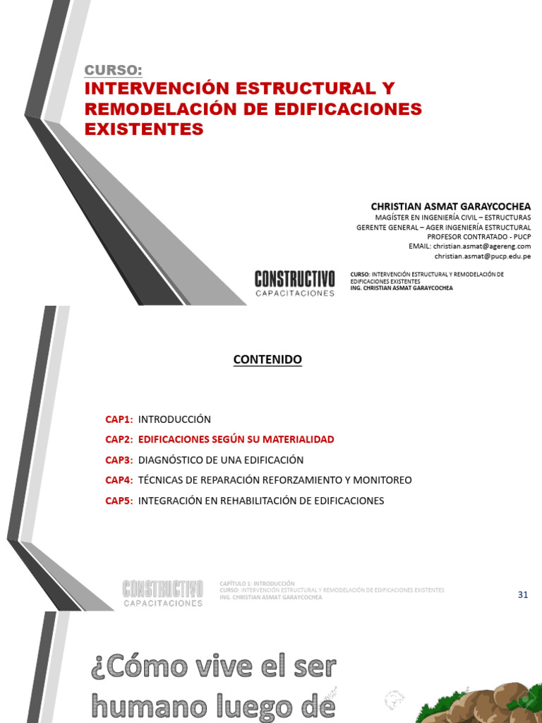 C1 Cap2 Edificaciones Según Su Materialidad | PDF