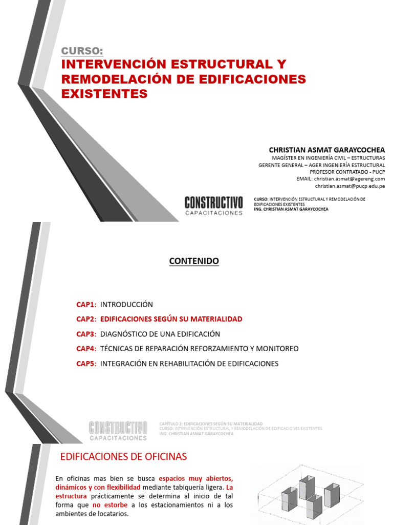 C2 Cap2 Edificaciones Según Su Materialidad | PDF | Hormigón | Columna