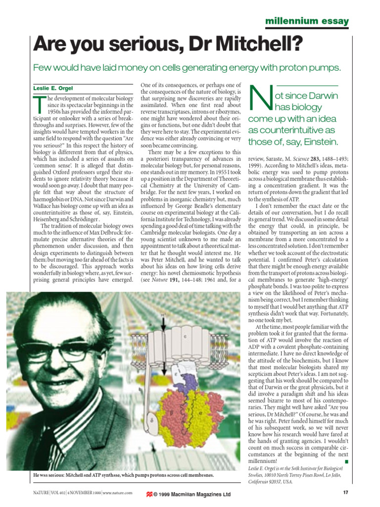 Are You Serious, DR Mitchell?: Few Would Have Laid Money On Cells ...