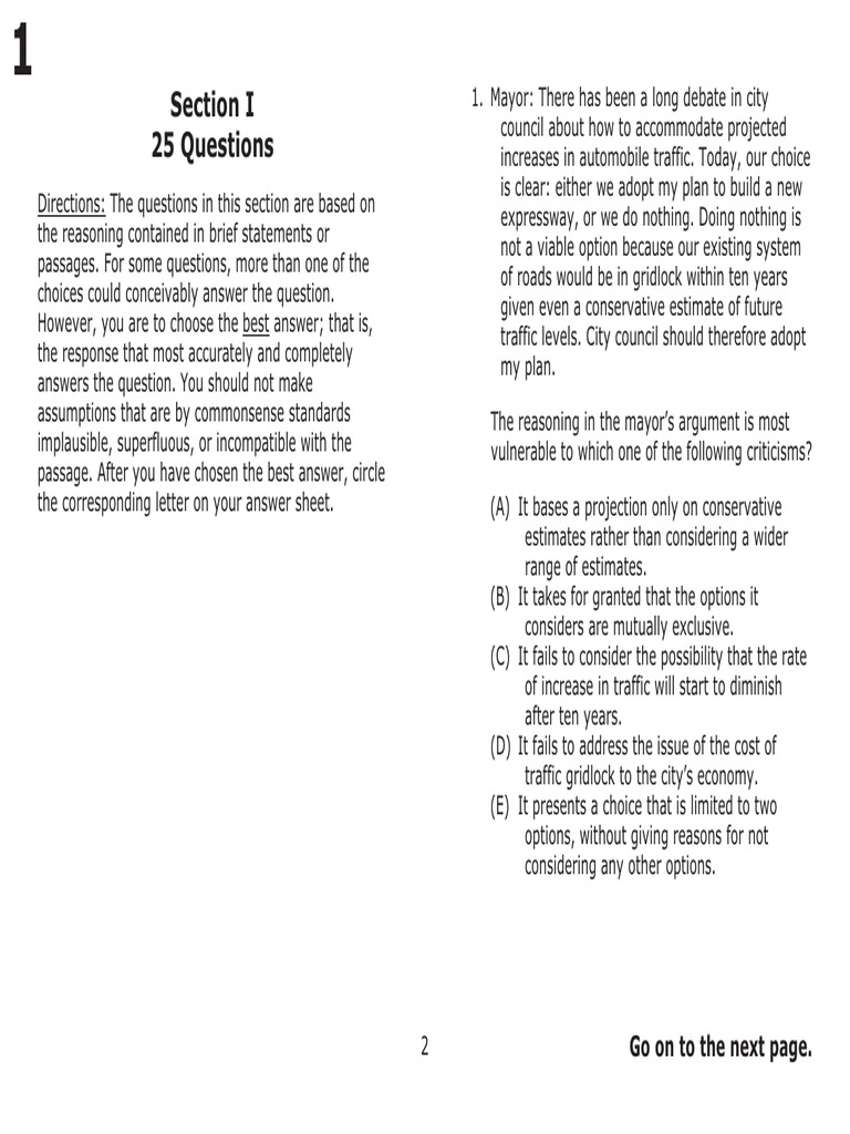 LSAT SAMPLE TEST COUNCIL | PDF | Race And Ethnicity In The United ...