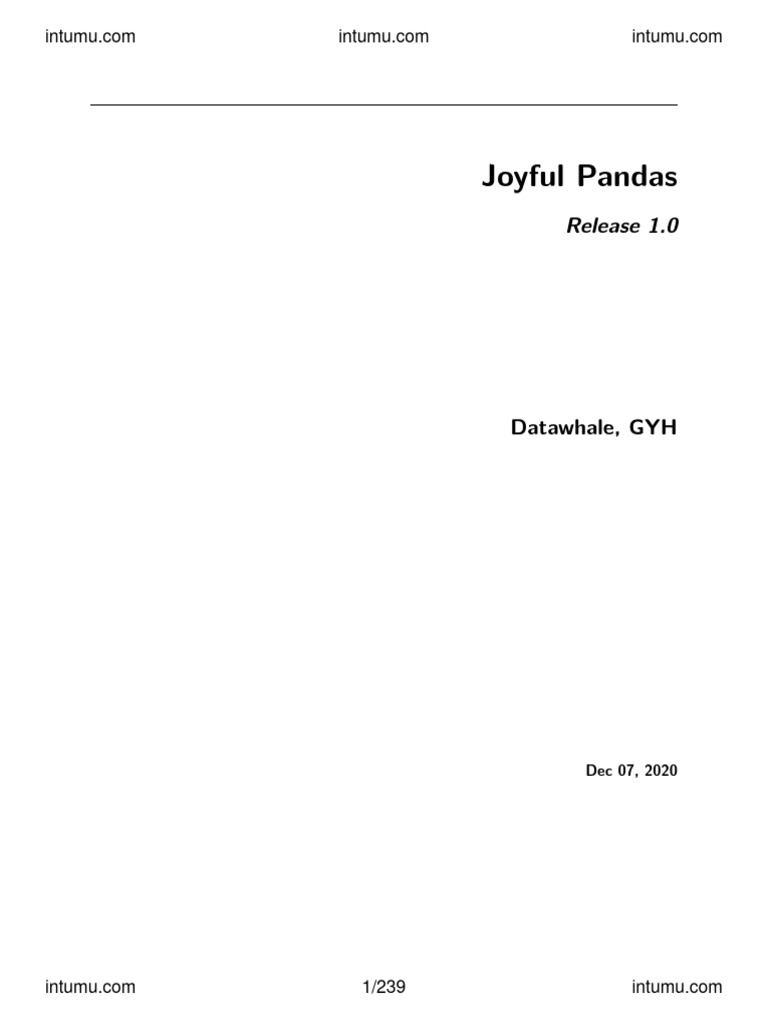 04 - Joyful Pandas | PDF