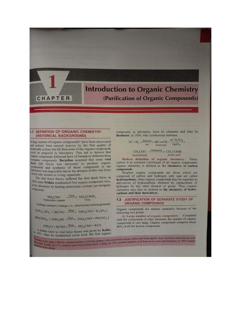 Introduction To Organic Chemistry | PDF