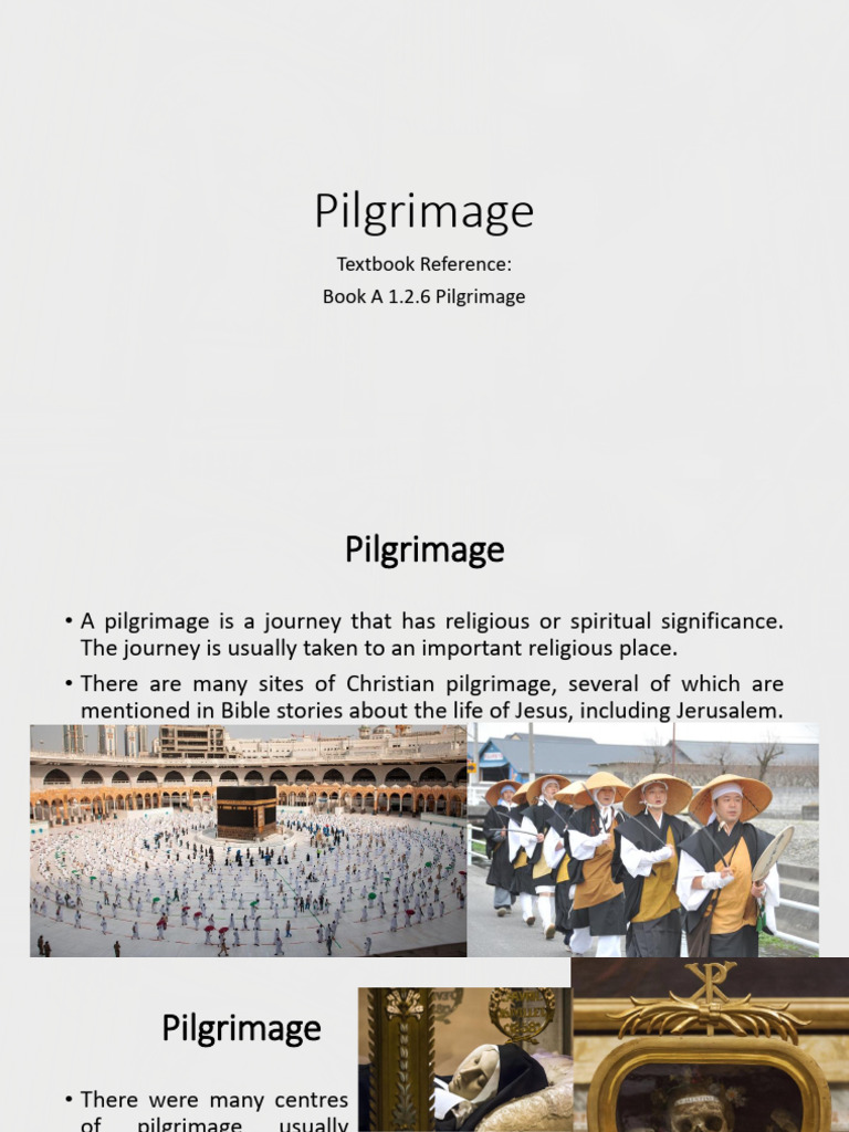 Pilgrimage: Textbook Reference: Book A 1.2.6 Pilgrimage | PDF ...