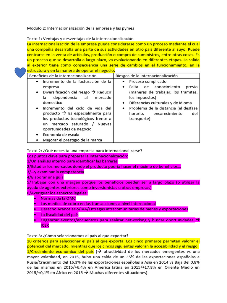Clase 2 & E-Learning 2 | PDF | Exportaciones | España