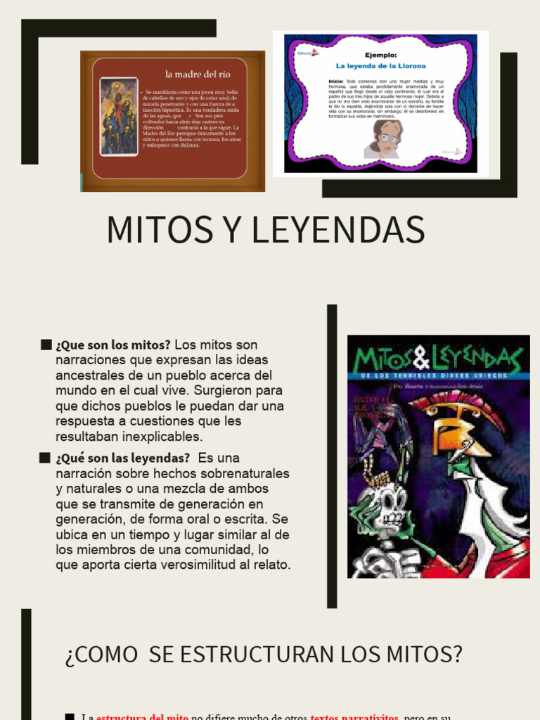 MITOS-Y-LEYENDAS Lenguaje y Comunicacion | PDF | Leyendas