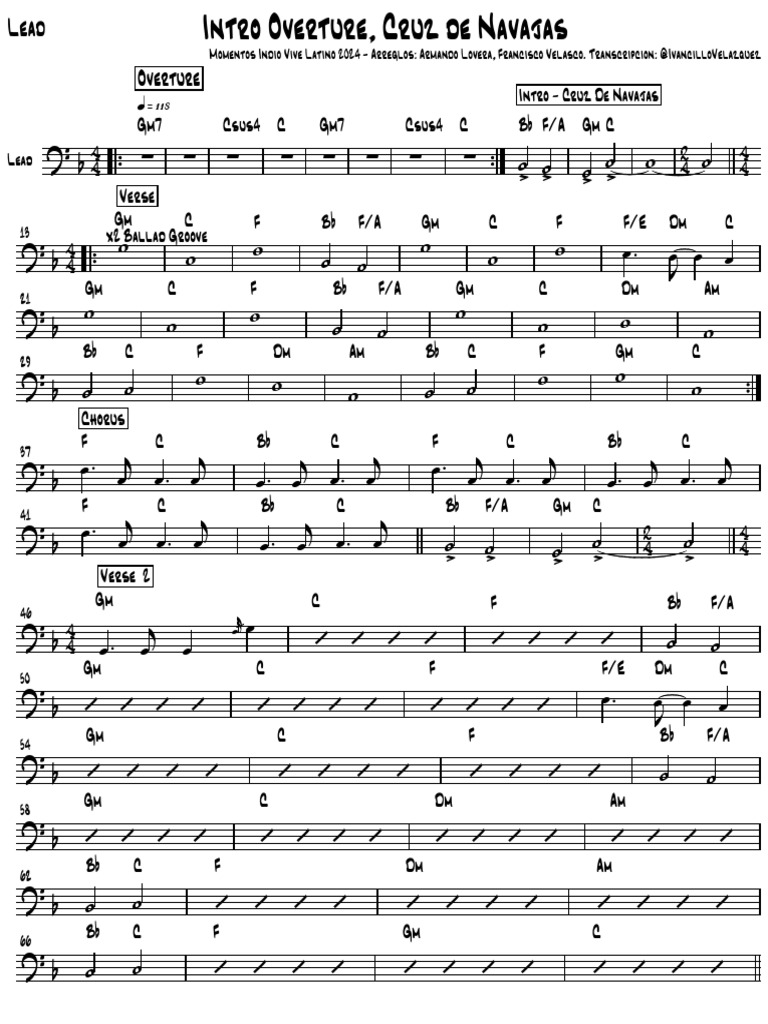 Inro Overture Cruz de Navajas F - Electric Bass | PDF | Musical ...