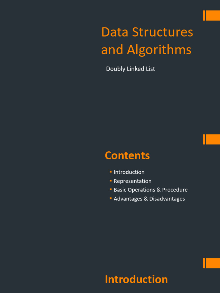 Data Structures and Algorithms: Doubly Linked List | PDF | Algorithms ...
