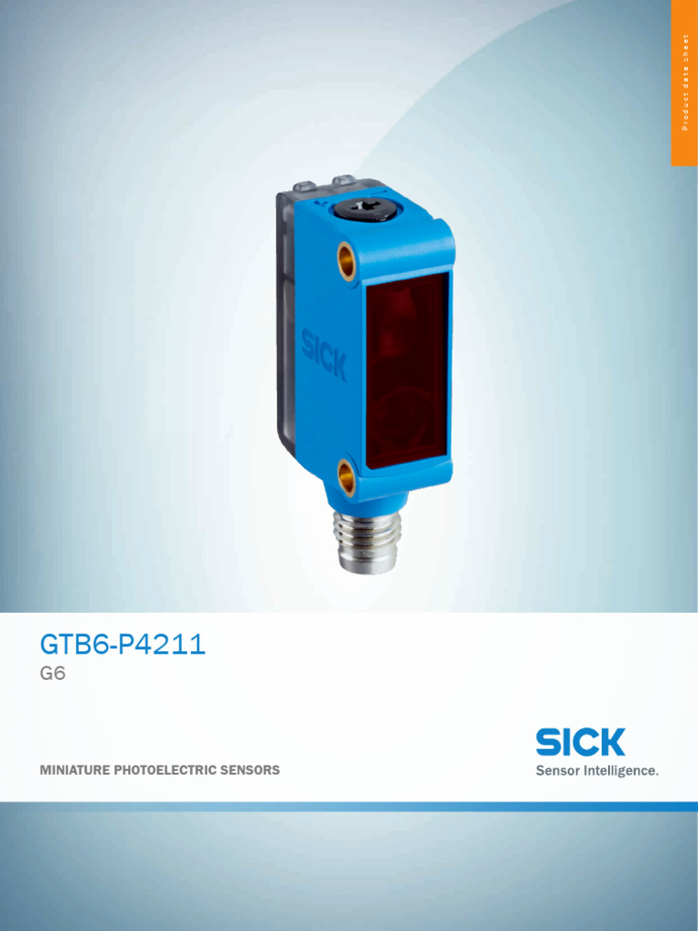 Datasheet GTB6-P4211 1052438 en | PDF | Photoelectric Effect | Electrical Engineering