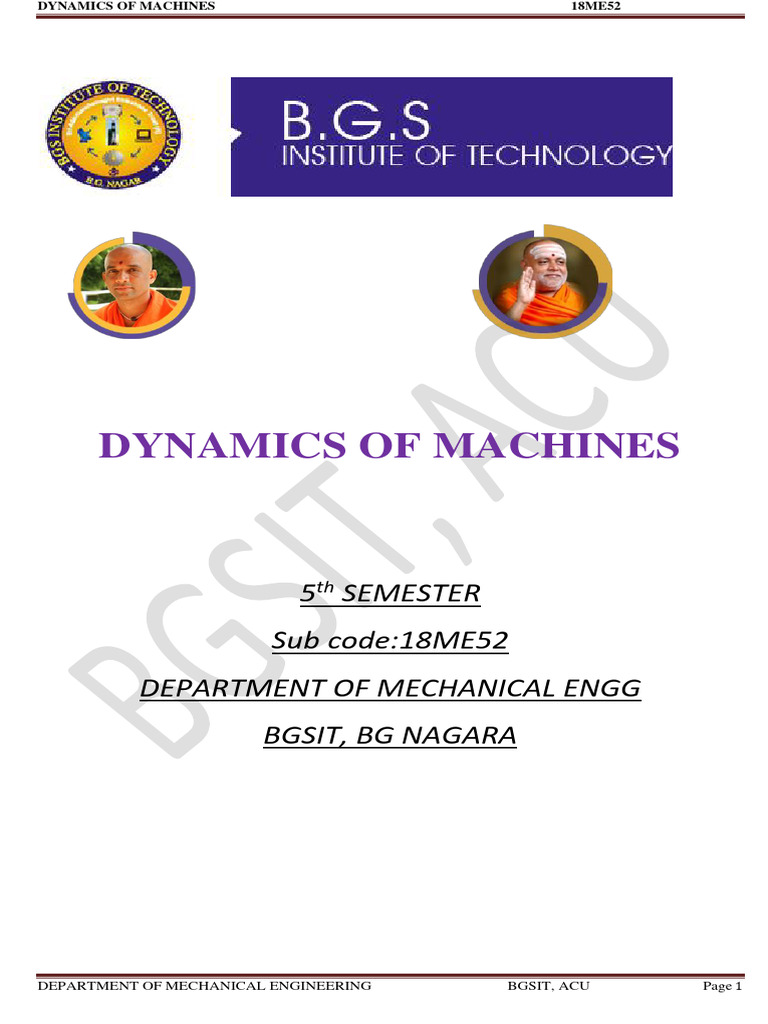 Dom Notes 18me52 Acu | PDF | Force | Piston