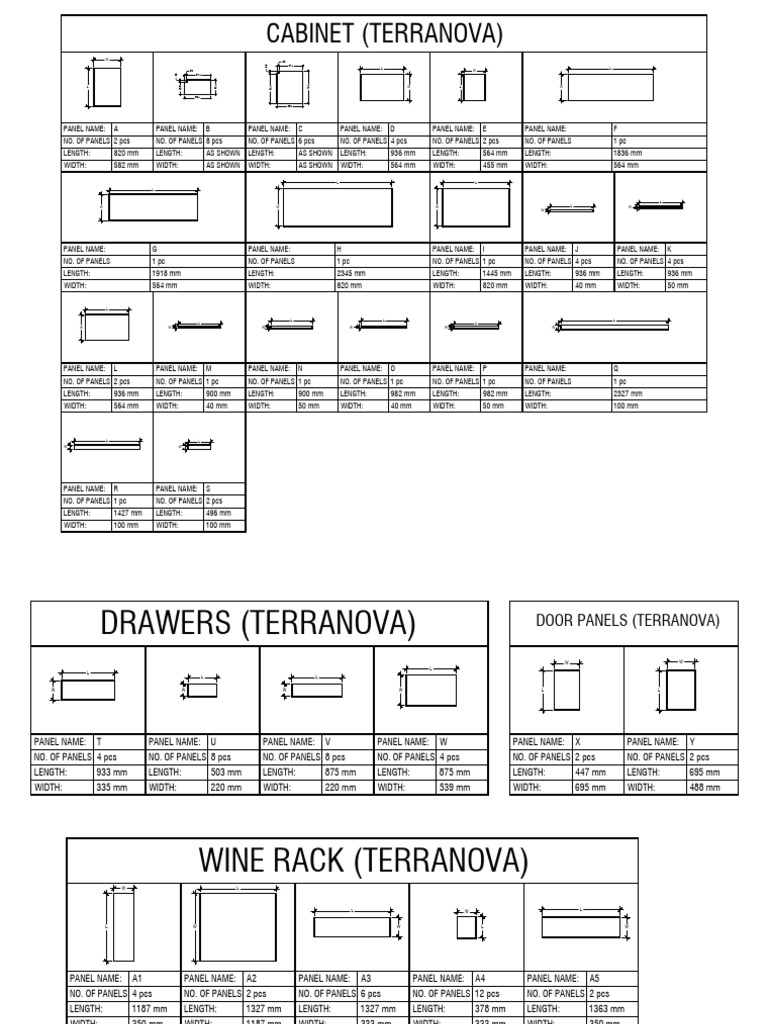 Pool Counter Top Cutting List | PDF