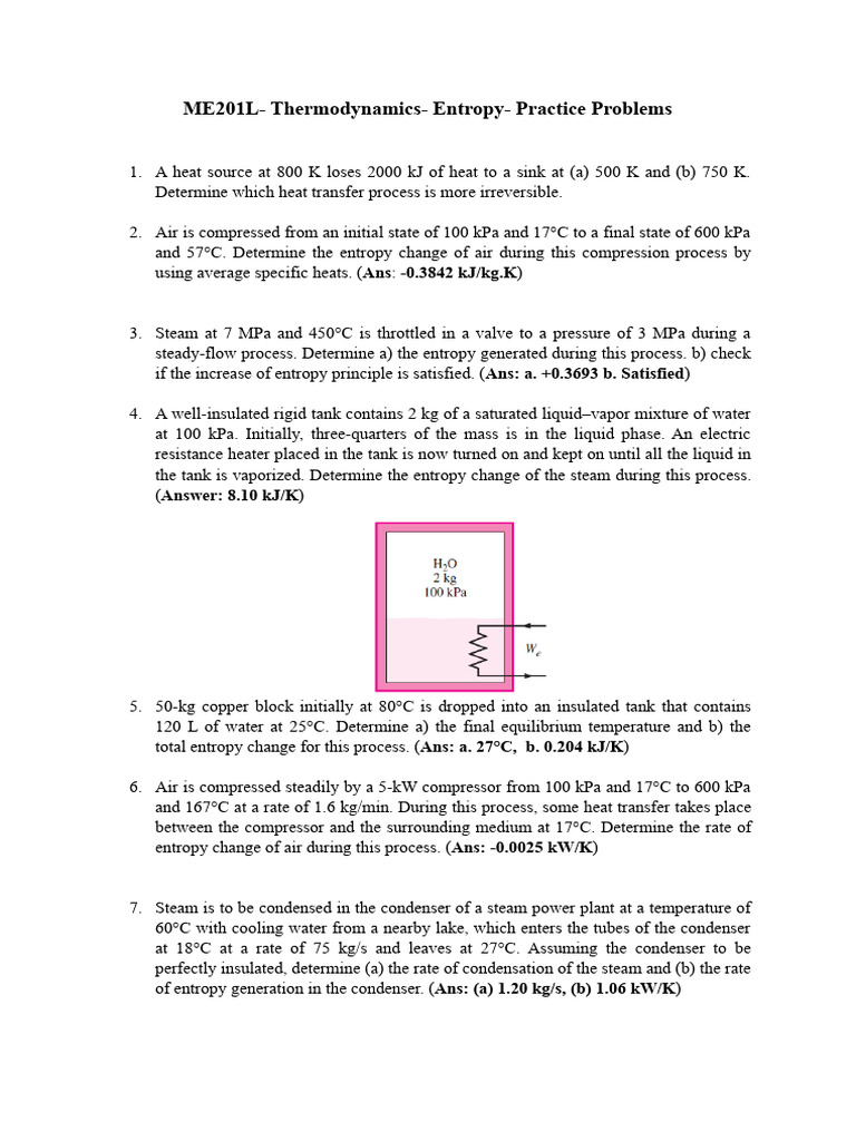 Assignment Entropy | PDF | Entropy | Heat
