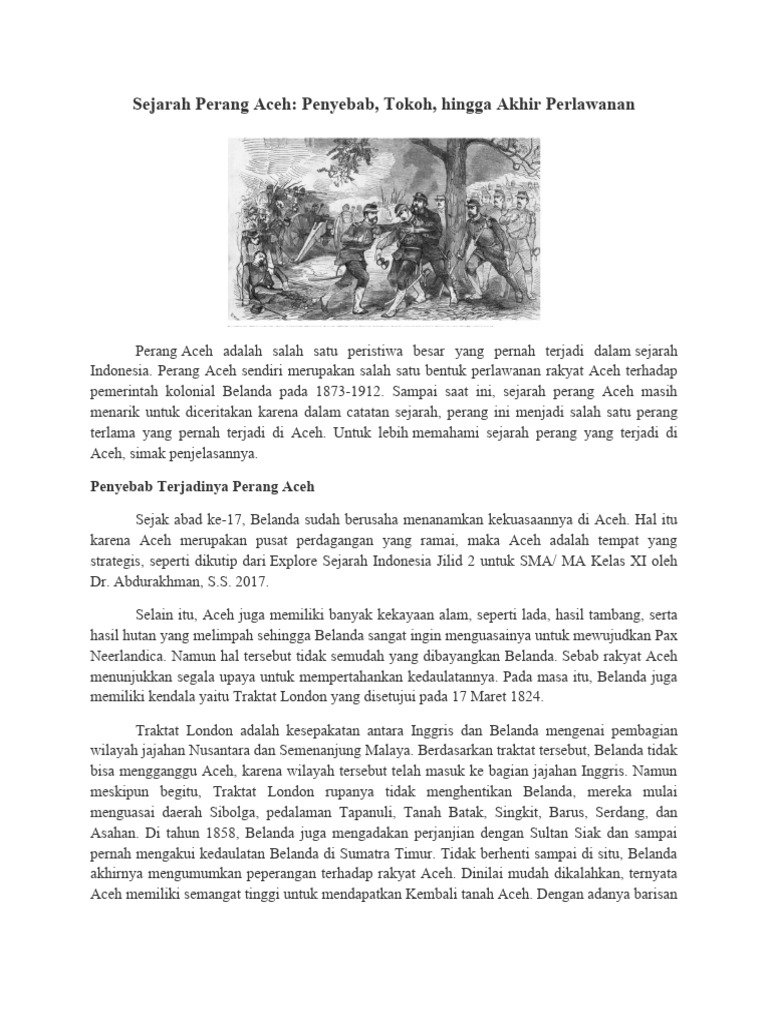 Sejarah Perang Aceh | PDF | Perjalanan | Klasik