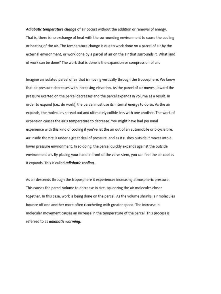 Dalr Salr Dry Adiabatic Lapse Rate and Saturated Adiabatic Lapse Rate ...