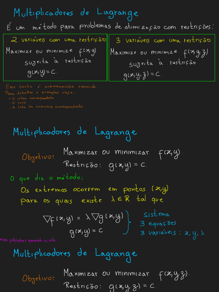 16 - Multiplicadores de Lagrange | PDF