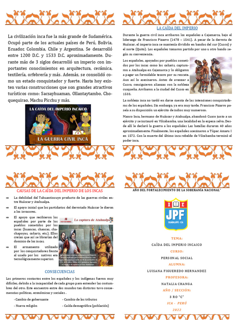 Caida Del Imperio Incaico | PDF | Imperio Inca | Francisco Pizarro