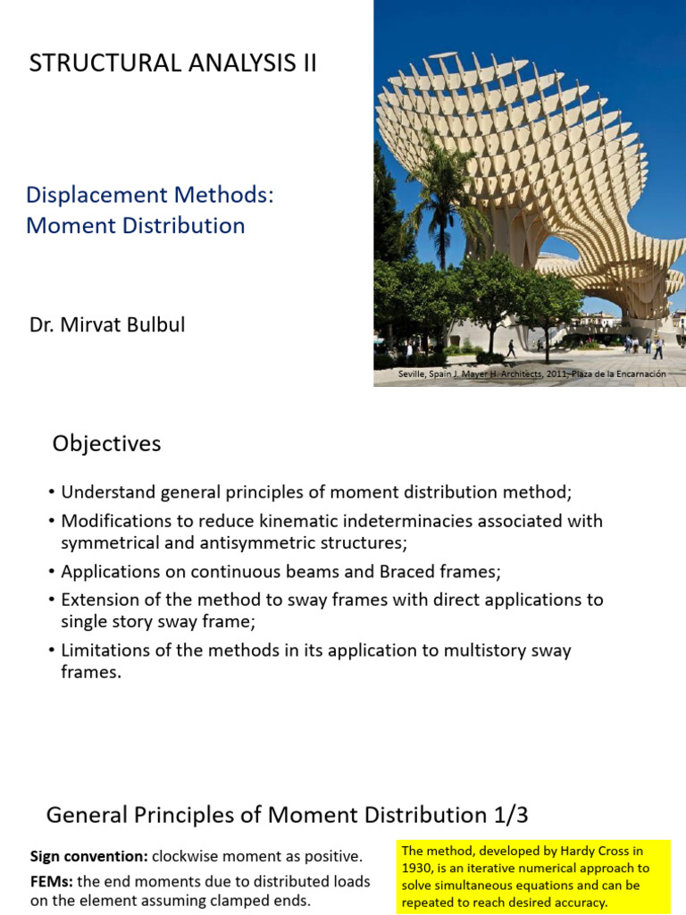 Displacemnet Methods Moment Distribution | PDF | Applied And Interdisciplinary Physics ...