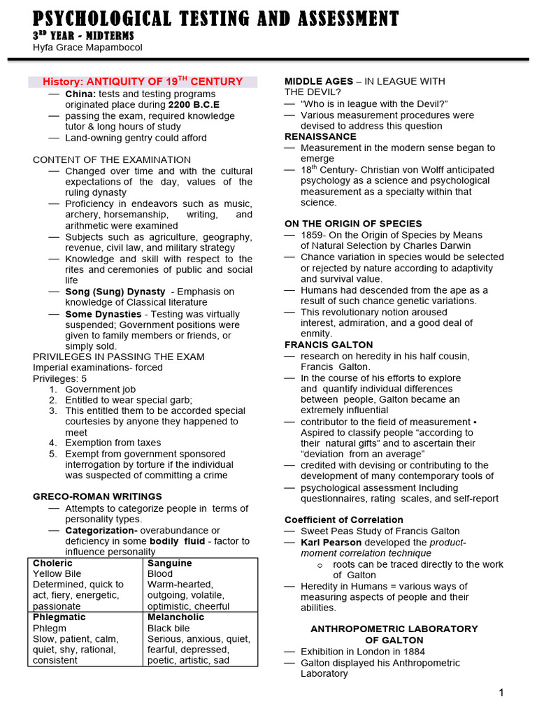 Psych Assessment | PDF | Psychology | Psychometrics