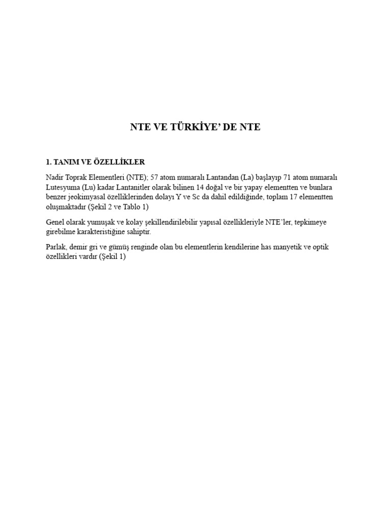 Rare Earths Homework | PDF