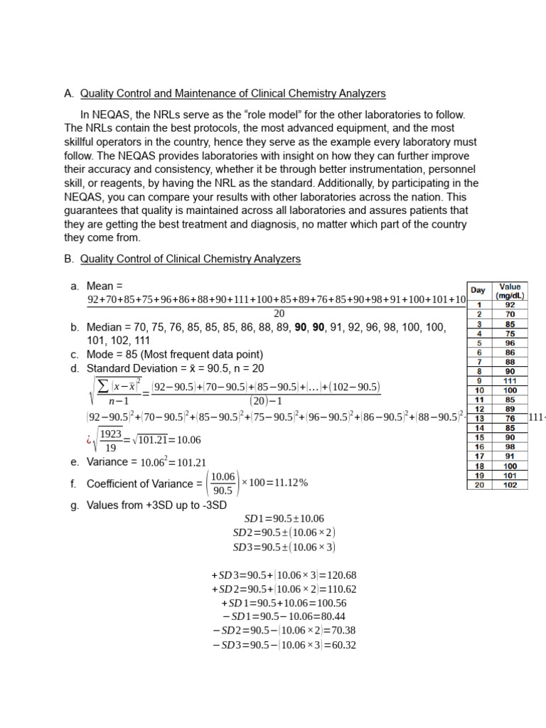 ClassyFish's Clinical Chemistry Quality Control | PDF | Sensitivity And Specificity ...