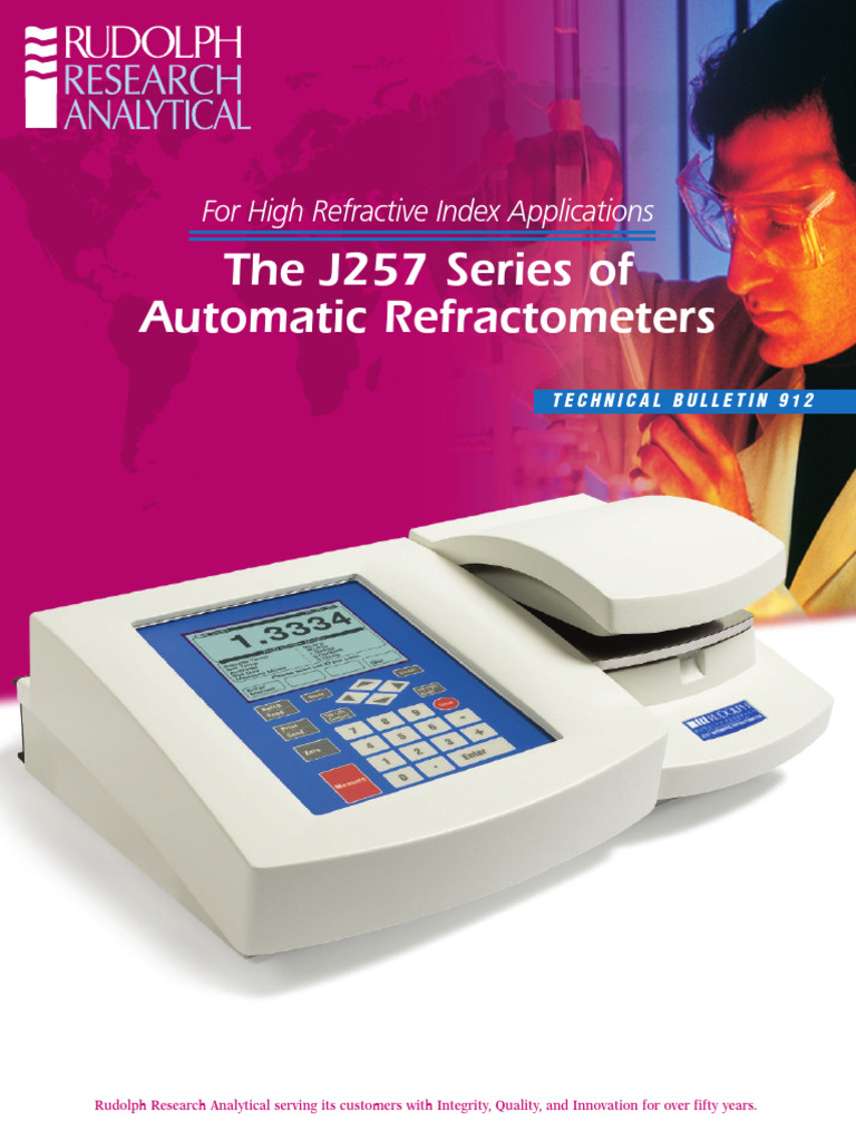 J257 Automatic Refractometer | PDF | Metrology | Optics