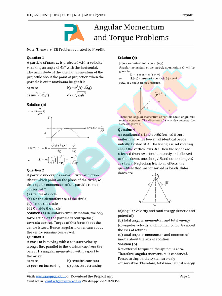 Angular Momentum | PDF Angular Momentum | PDF