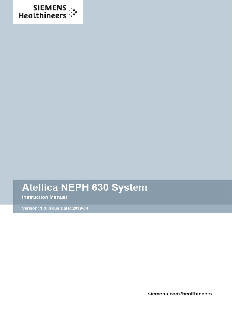 Atellica NEPH 630 System Instruction Manual - Version 1.3 DXDCM ...